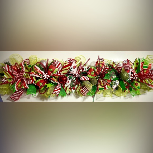 Handmade | Holiday | Grinch Christmas Garland 36 Inch Long Grinch ...